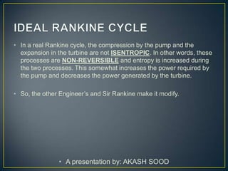 Rankine cycle | PPTX