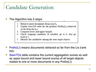 Ranking Objects by Exploiting Relationships: Computing Top-K over Aggregation | PPT | Databases ...