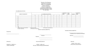 Ranking forms 2011 2012 | DOC