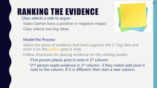 Ranking the evidence video games with audio | PPTX