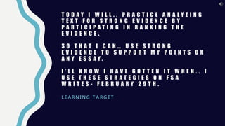 Ranking the evidence video games with audio | PPTX