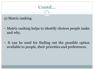 Ranking tools in public health | PPTX