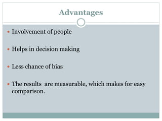 Ranking tools in public health | PPTX