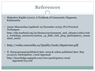 Ranking tools in public health | PPTX