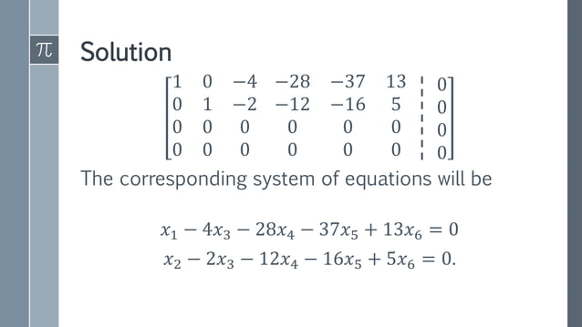 Rank, Nullity, and Fundamental Matrix Spaces.pptx | Computing | Technology & Computing