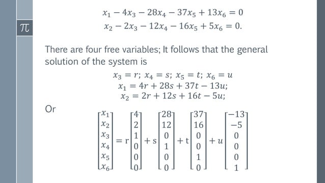 Rank, Nullity, and Fundamental Matrix Spaces.pptx | Computing | Technology & Computing