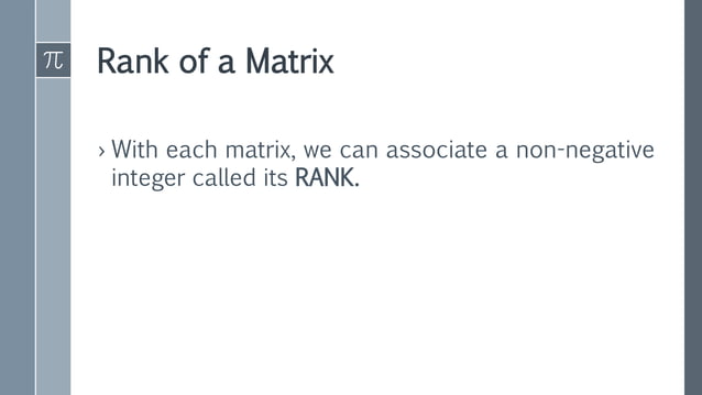 Rank, Nullity, and Fundamental Matrix Spaces.pptx | Computing | Technology & Computing