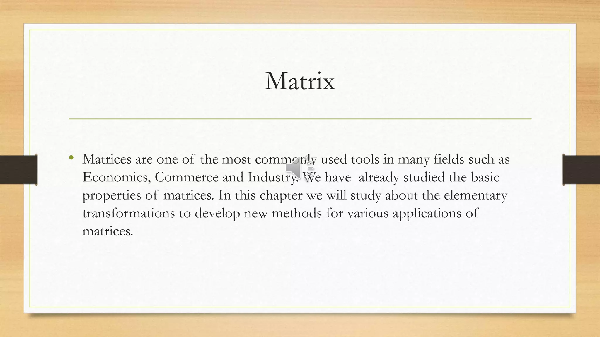 Rank of a matrix | PPTX