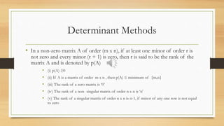 Rank of a matrix | PPTX