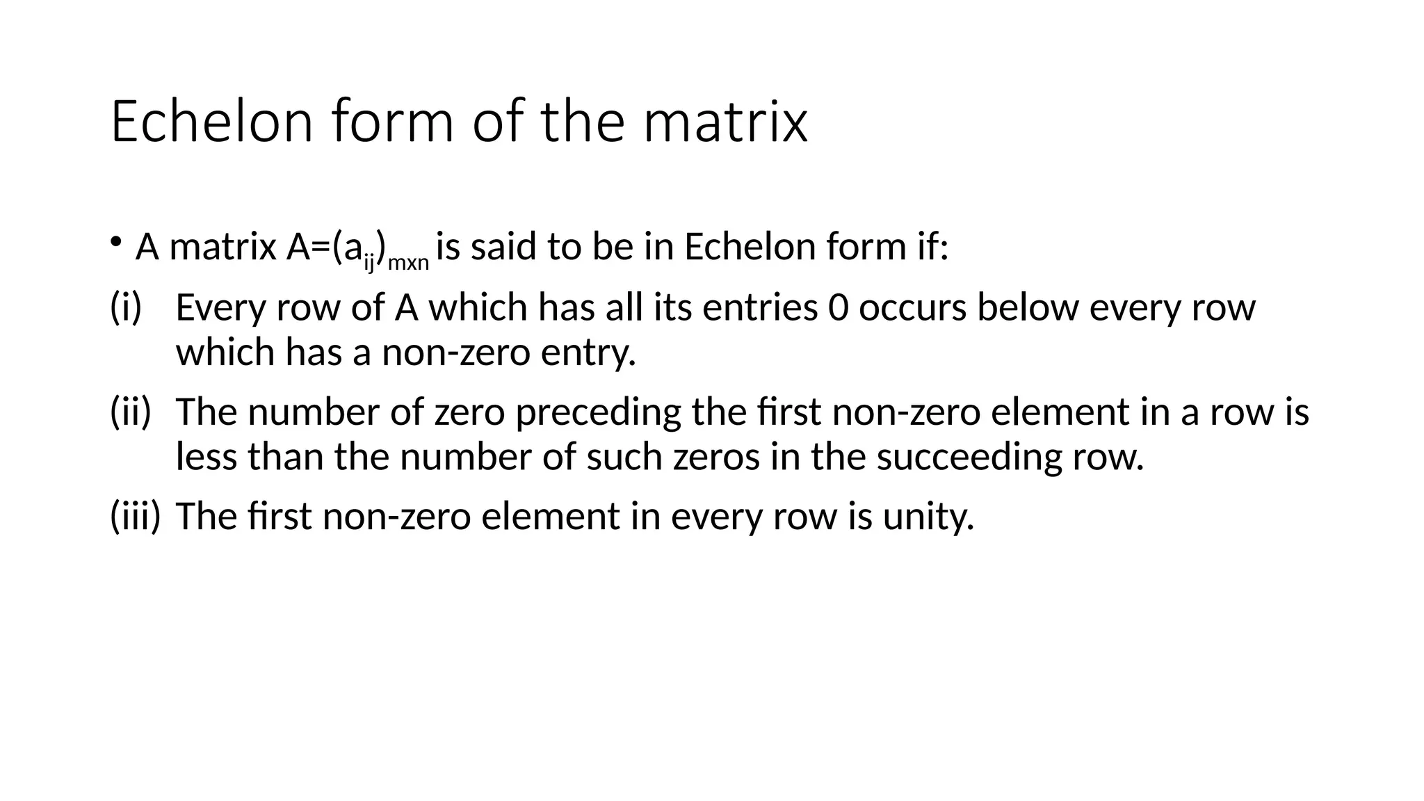 Rank of a Matrix.pptx it is ppt o rank amtrix | PPTX