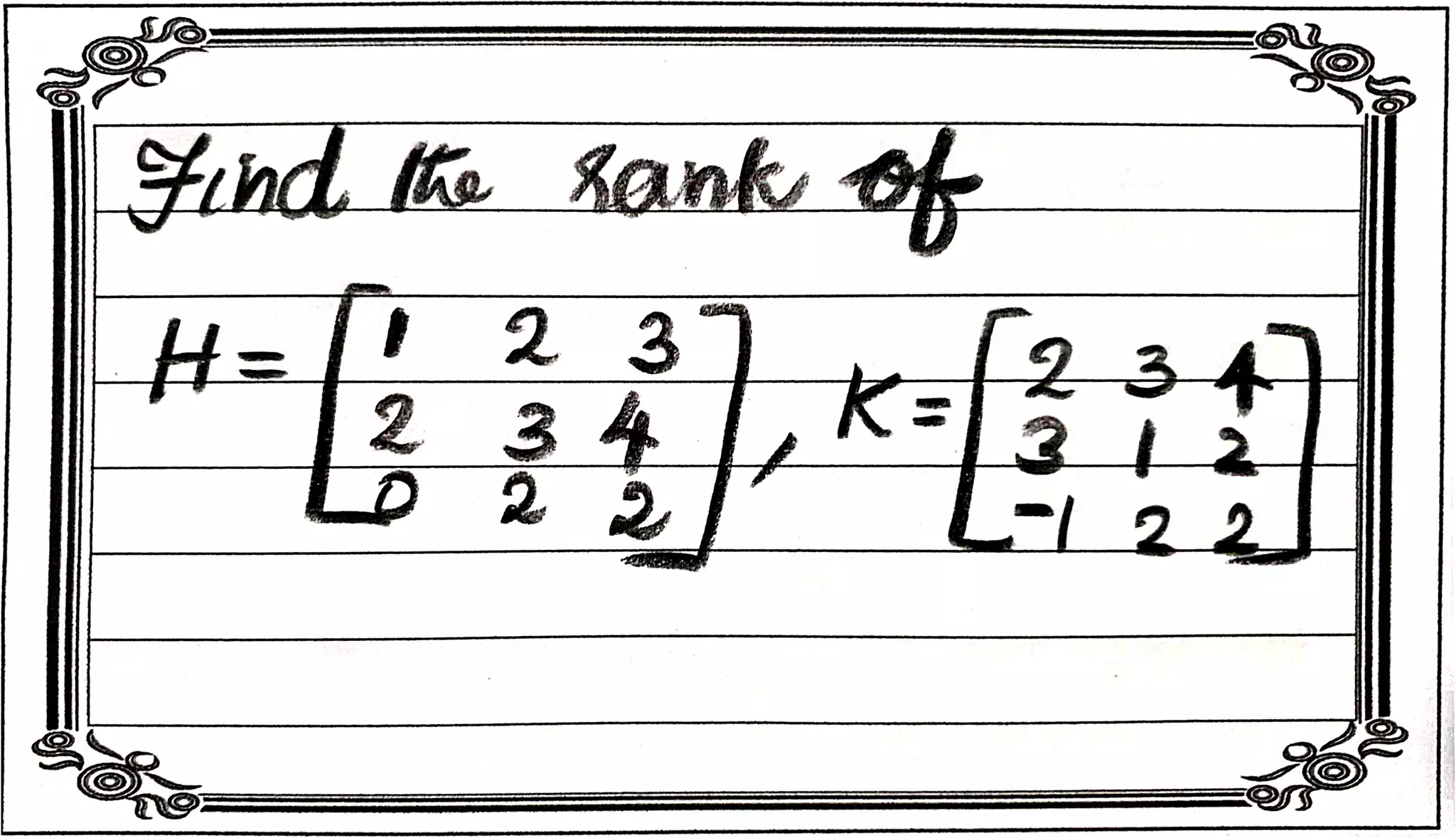 Rank of a matrix:::Definition | PDF | Physics | Science