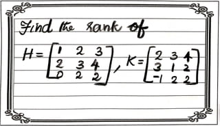 Rank of a matrix:::Definition | PDF