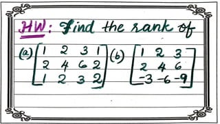 Rank of a matrix:::Definition | PDF