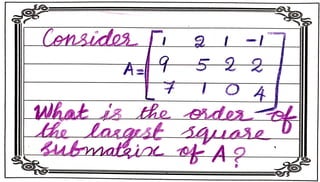 Rank of a matrix:::Definition | PDF