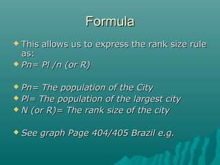 Rank size rule | PPS