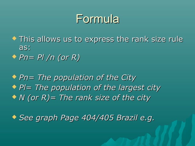 Rank size rule | PPS