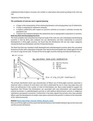 Rank size rule | PDF
