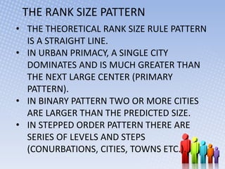 Rank size rule and primate city concept | PPTX