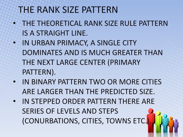 Rank size rule and primate city concept | PPTX