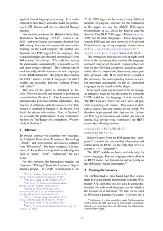 An Extensible Multilingual Open Source Lemmatizer | PDF