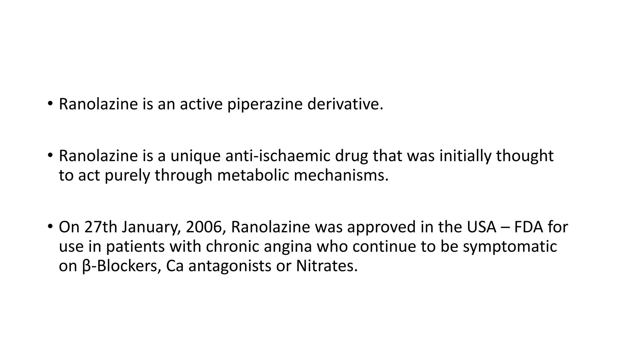 Ranolazine | PPTX