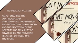 RA NO. 11361.pptx Electrical Engineering Law | PPTX | Gas and Electric | Home Utilities