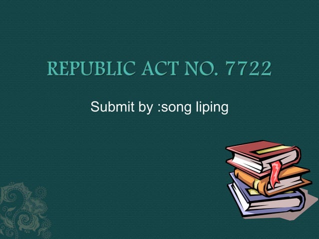 Ra no.7722 | College Planning | College Education