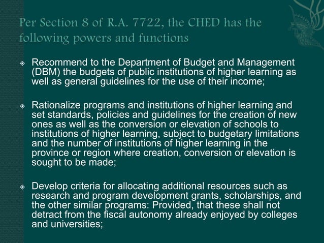 Ra no.7722 | College Planning | College Education