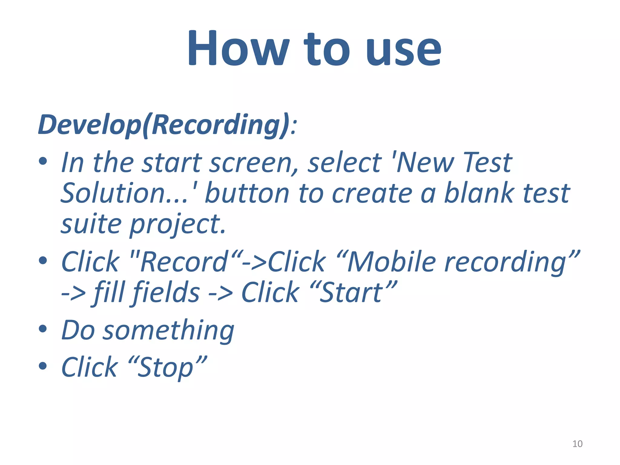 Ranorex presentation | PPTX