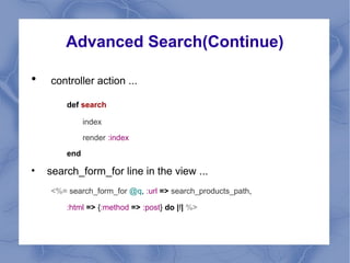 Ransack ruby on rails - HuanND | PPT