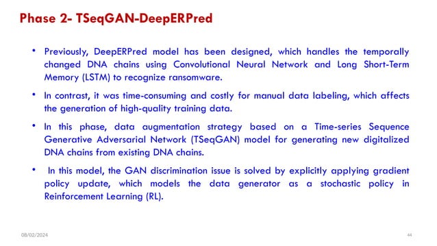 novel ransomware detection by Deep learning | PPT