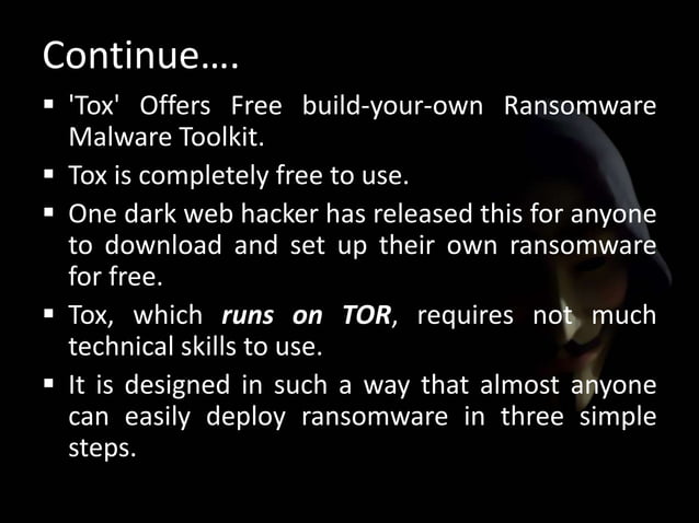Ransomware | PPTX | Information and Network Security | Computing