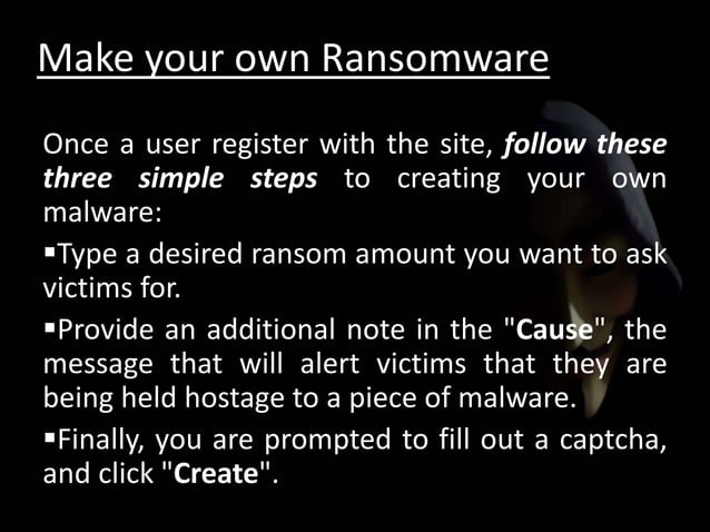 Ransomware | PPTX | Information and Network Security | Computing