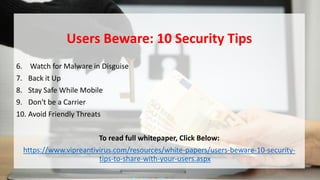 Ransomware and tips to prevent ransomware attacks | PDF