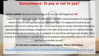 Ransomware and tips to prevent ransomware attacks | PDF