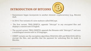 Ransomware - Rameez Shahzada | PPT