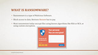 Ransomware - Rameez Shahzada | PPT