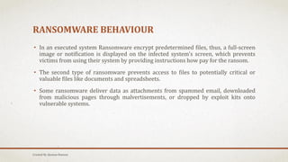 Ransomware - Rameez Shahzada | PPT