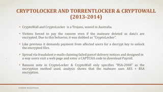 Ransomware - Rameez Shahzada | PPT