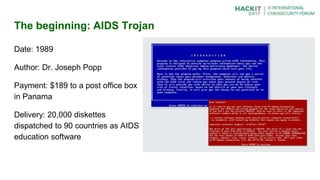 "Using cryptolockers as a cyber weapon", Alexander Adamov | PPT