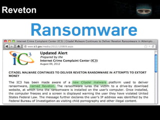 Ransomware attacks reveton | PPT