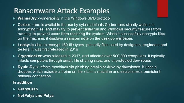 ransomware keylogger rootkit.pptx | Free Download