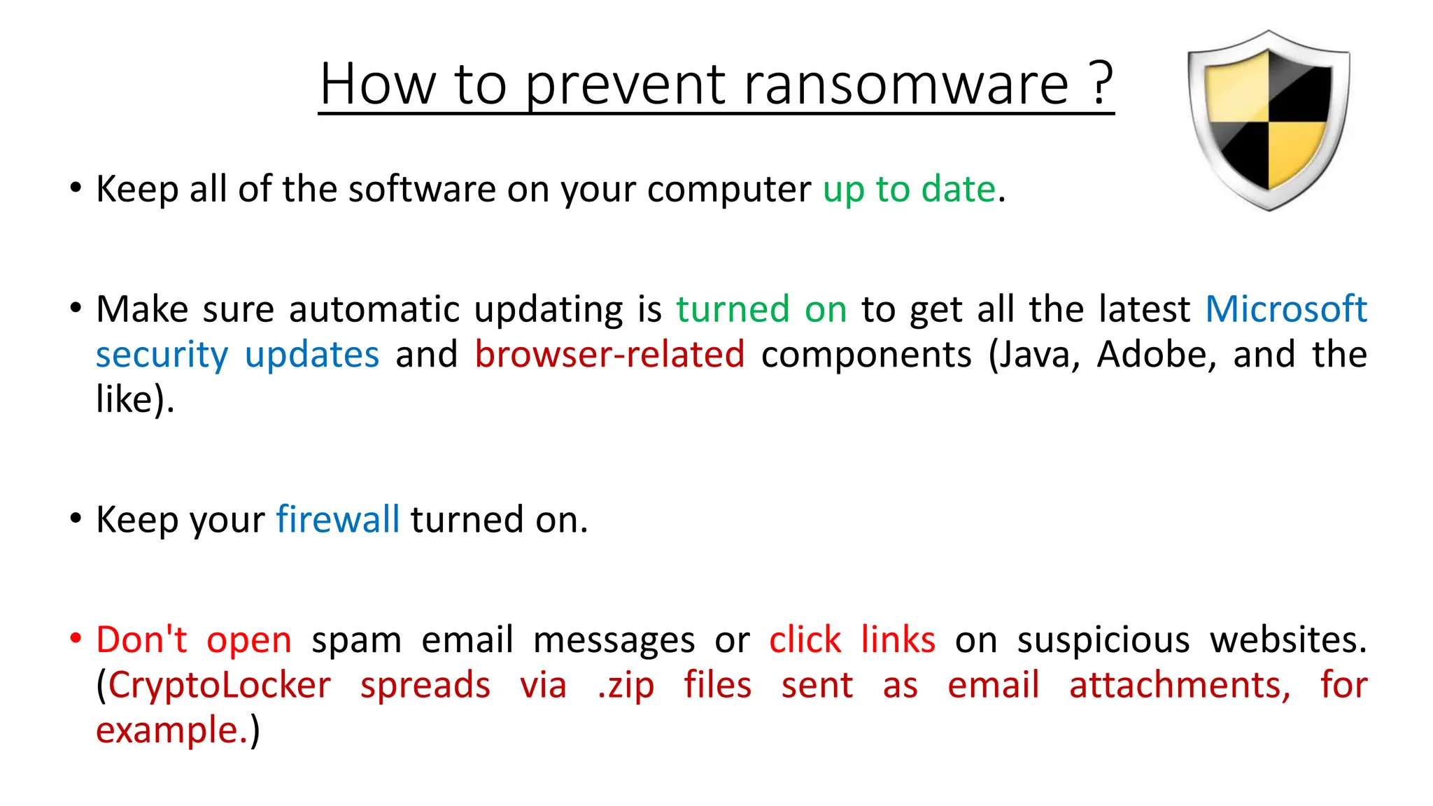 ransomware presentation in detail explaination | PPT