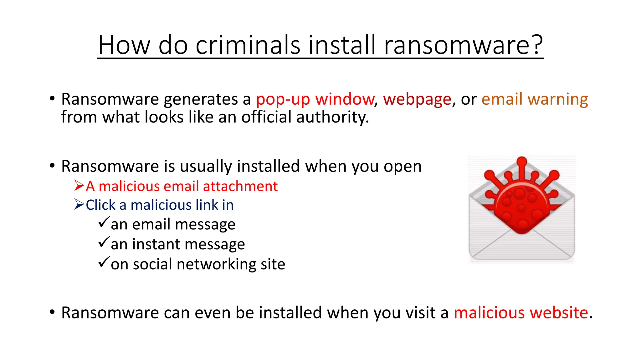 ransomware presentation in detail explaination | PPT