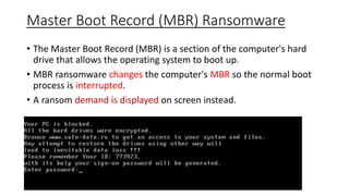 ransomware presentation in detail explaination | PPT