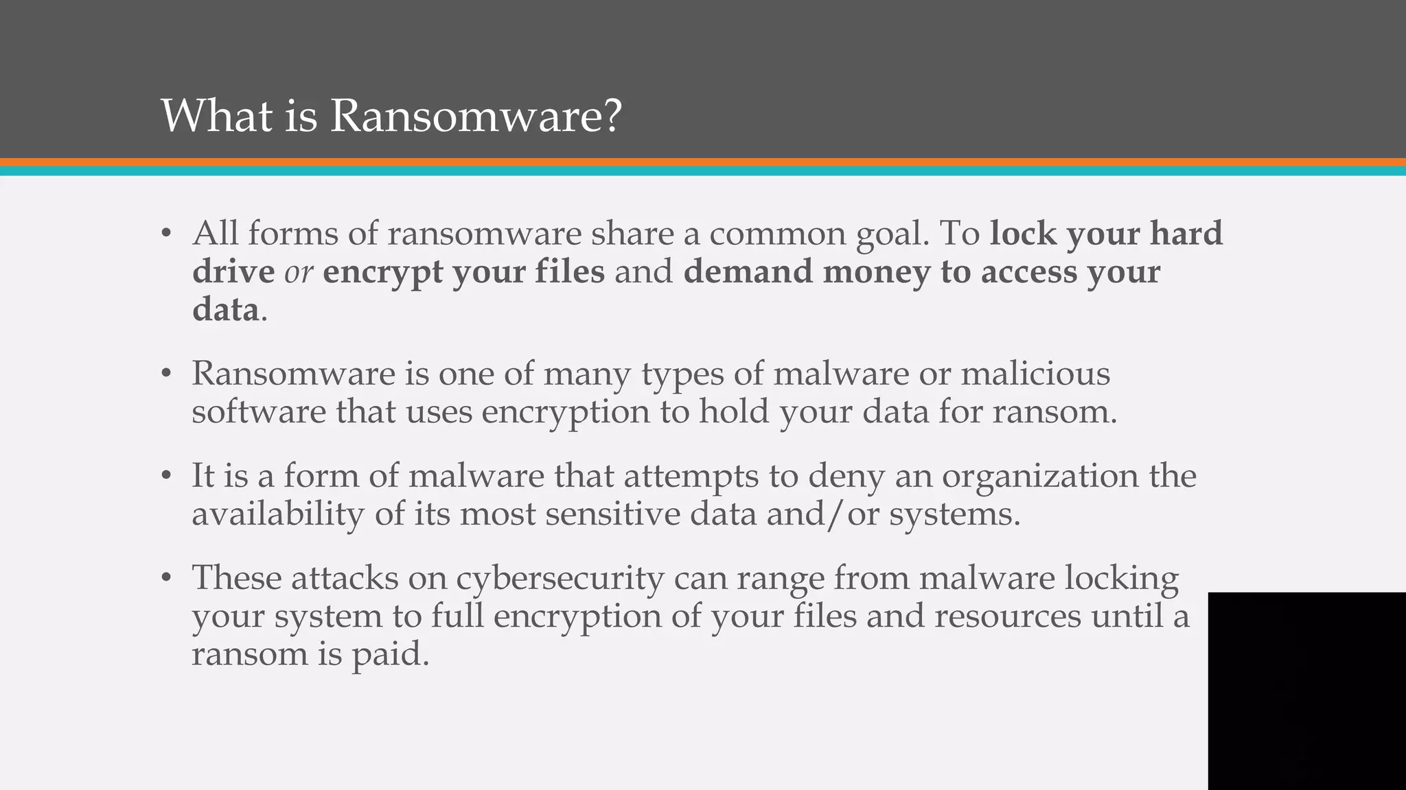 Ransomware 101 | PPSX | Information and Network Security | Computing