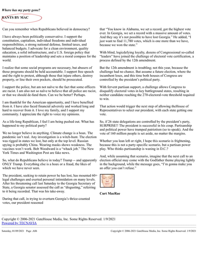 Rants column published 21 0109 | PDF