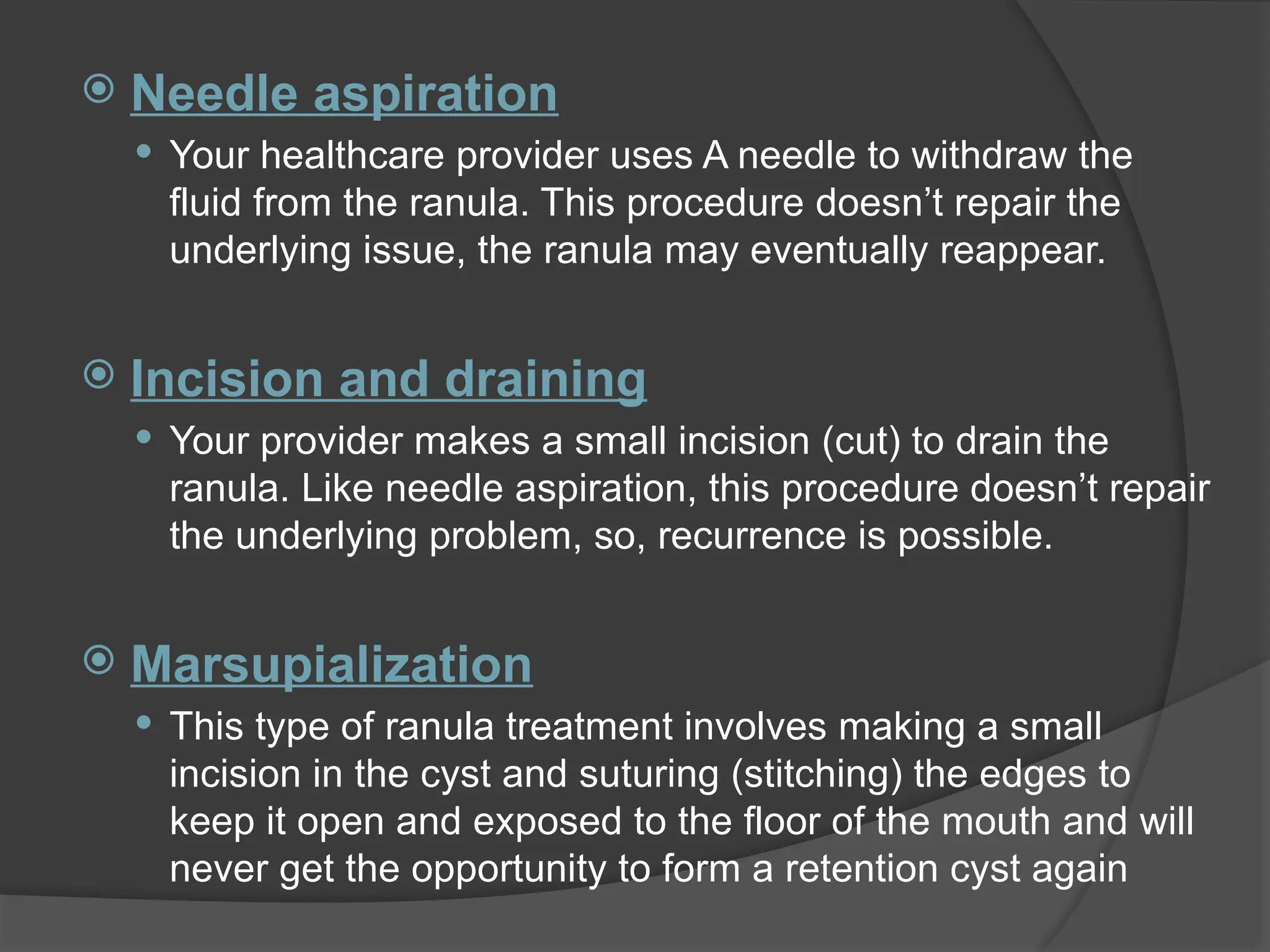 Ranula and its examination -surgery.pptx