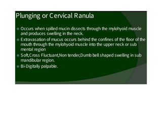 Ranula and plunging ranula | PPTX