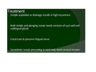 Ranula and plunging ranula | PPTX